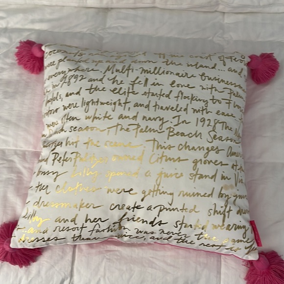 Lilly Pulitzer | Bedding | Lilly Pulitzer Palm Tree Accent Pillow ...